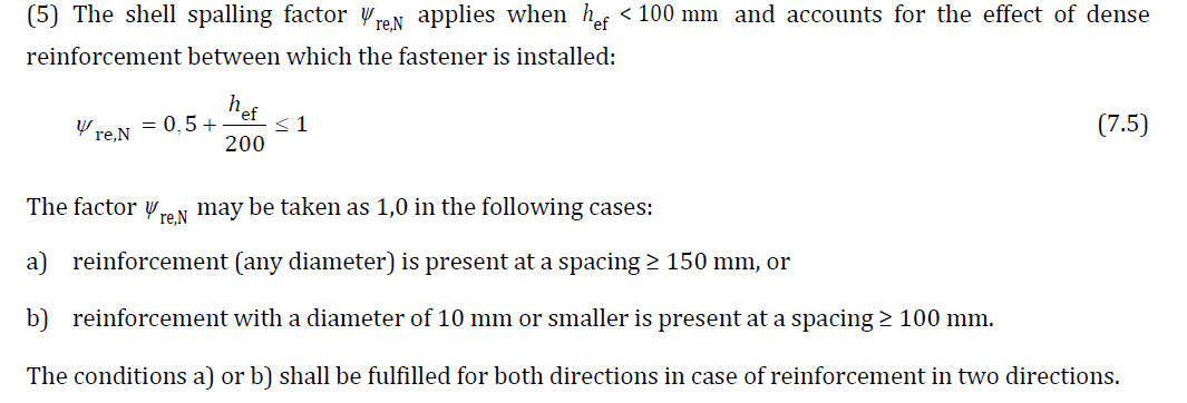 Does your software consider concrete reinforcement in pullout ...