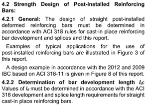 Post-Installed Reinforcing Bar Design Options - Engineering Ce...
