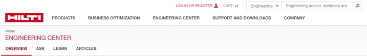 WELCOME TO THE NEW HILTI ENGINEERING CENTER! - Engineering Center