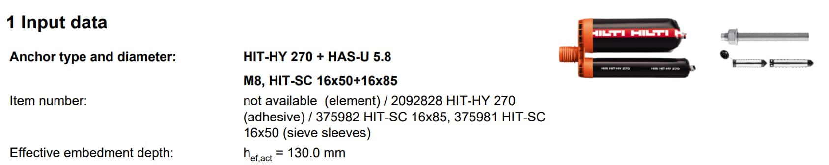 4 x HY270 anchor for hollow brickwork doesn't work for 5 kN sh...