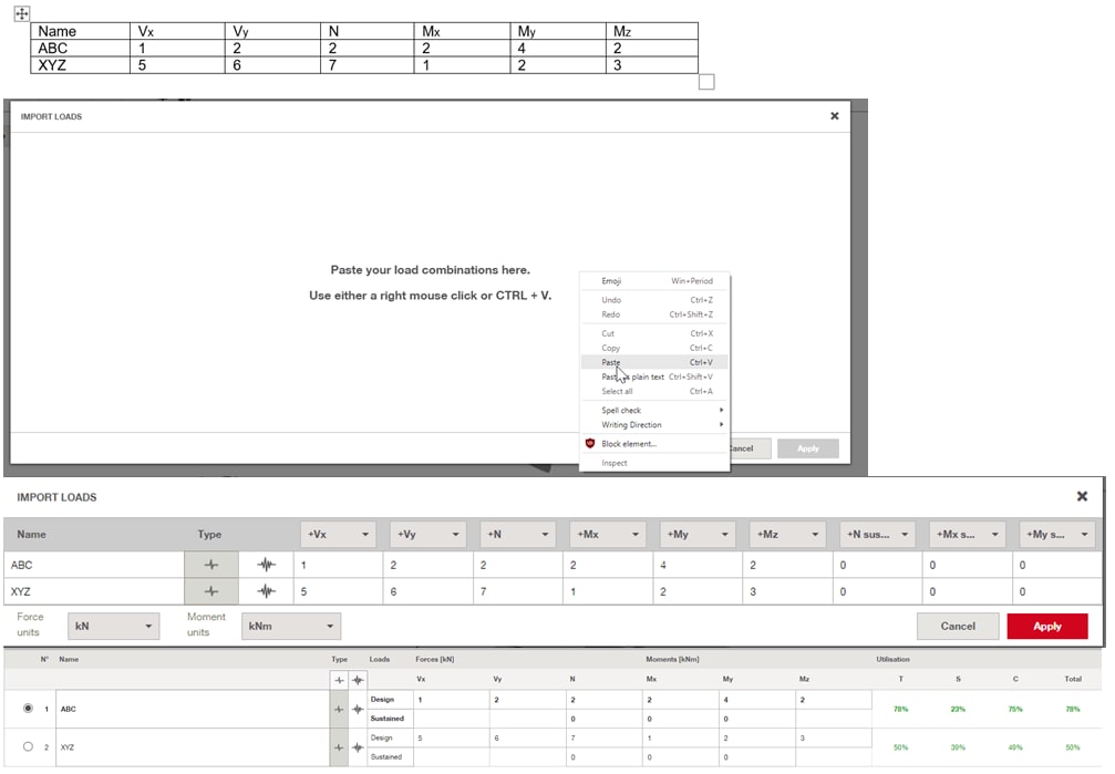 Import Load combinations profis - import load combinations, Hi...