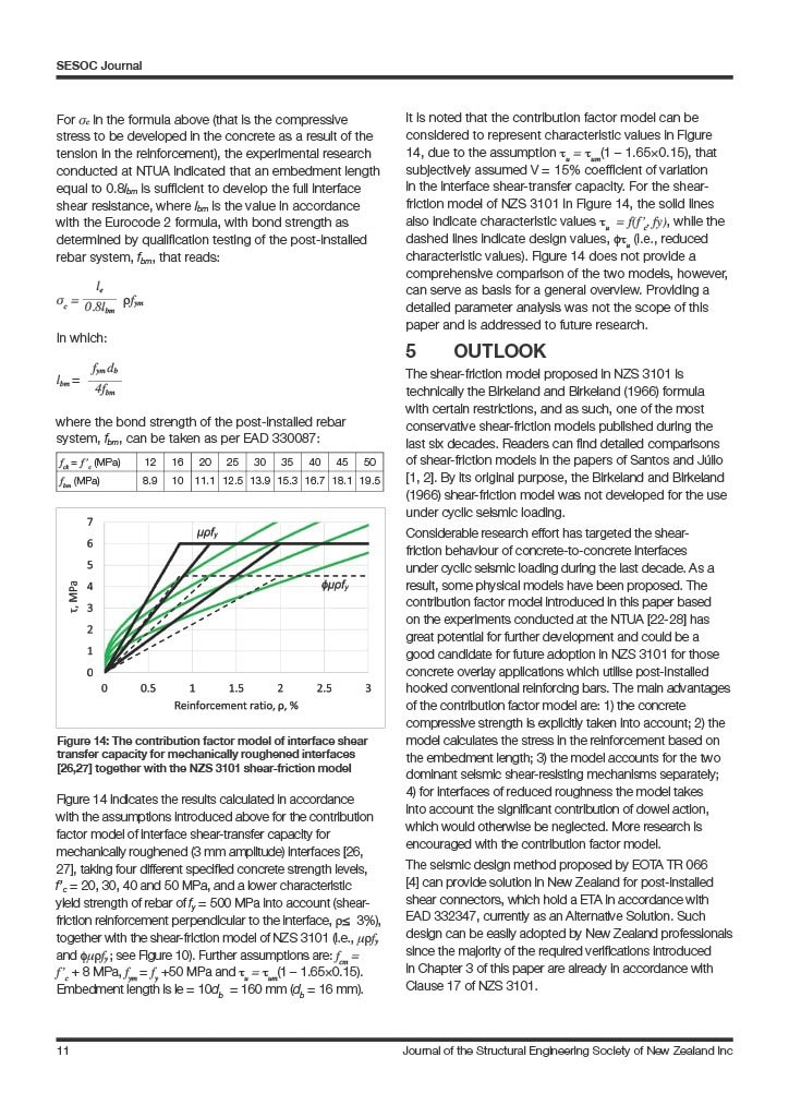 Interface Shear-friction in Seismic Conditions: What's beyond ...