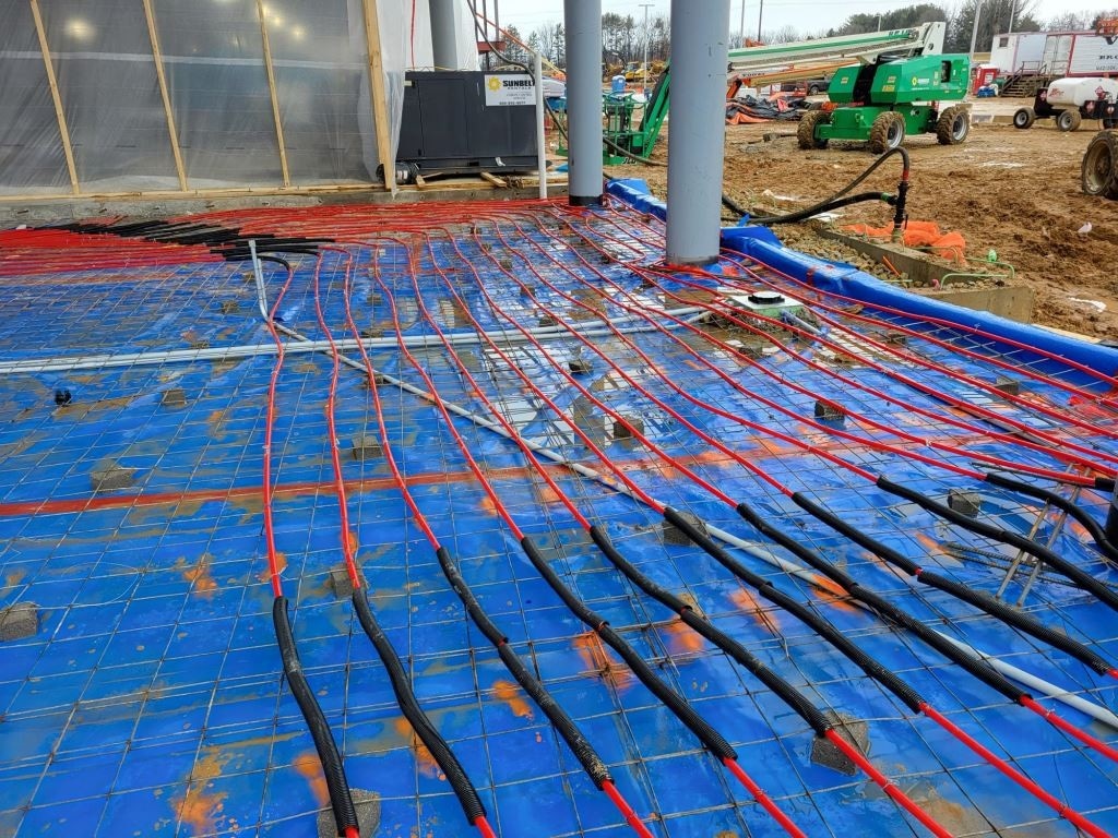 Radiant Heated Slab - Post-installed Anchor, Radiant Heat - Hi...