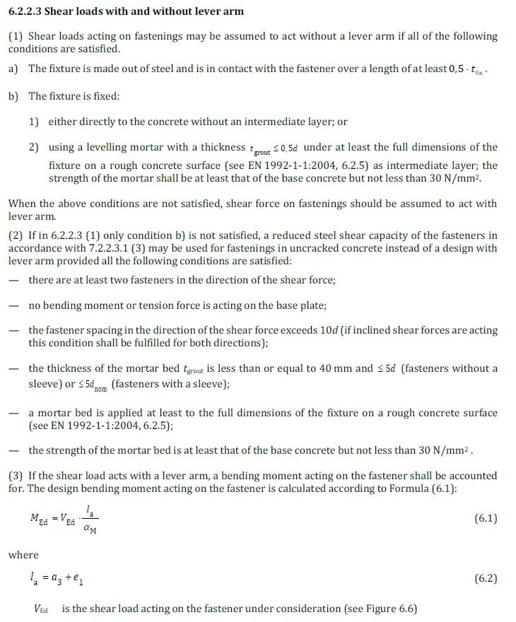 Steel Strength with Consideration of Level Arm - shear capacit...