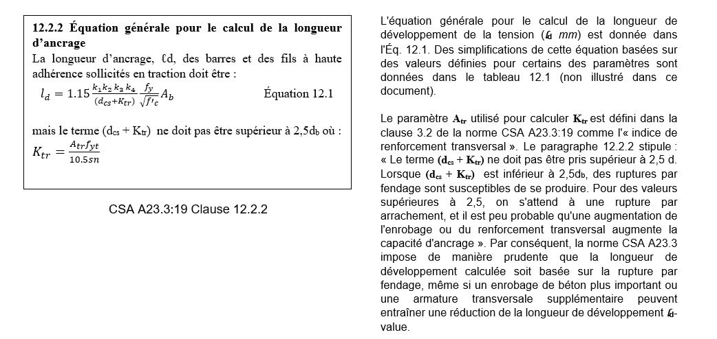 Conception de l'extension à l'aide des dispositions de la norme csa a23 ...