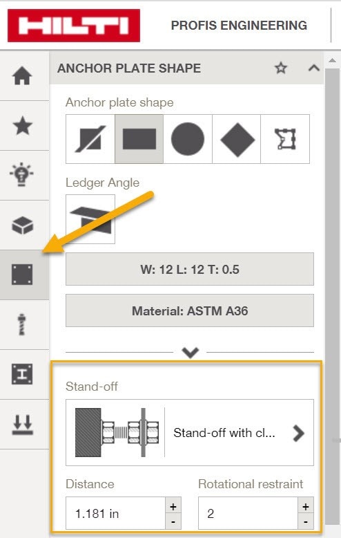 Standoff distance - standoff, baseplate standoff - Hilti USA