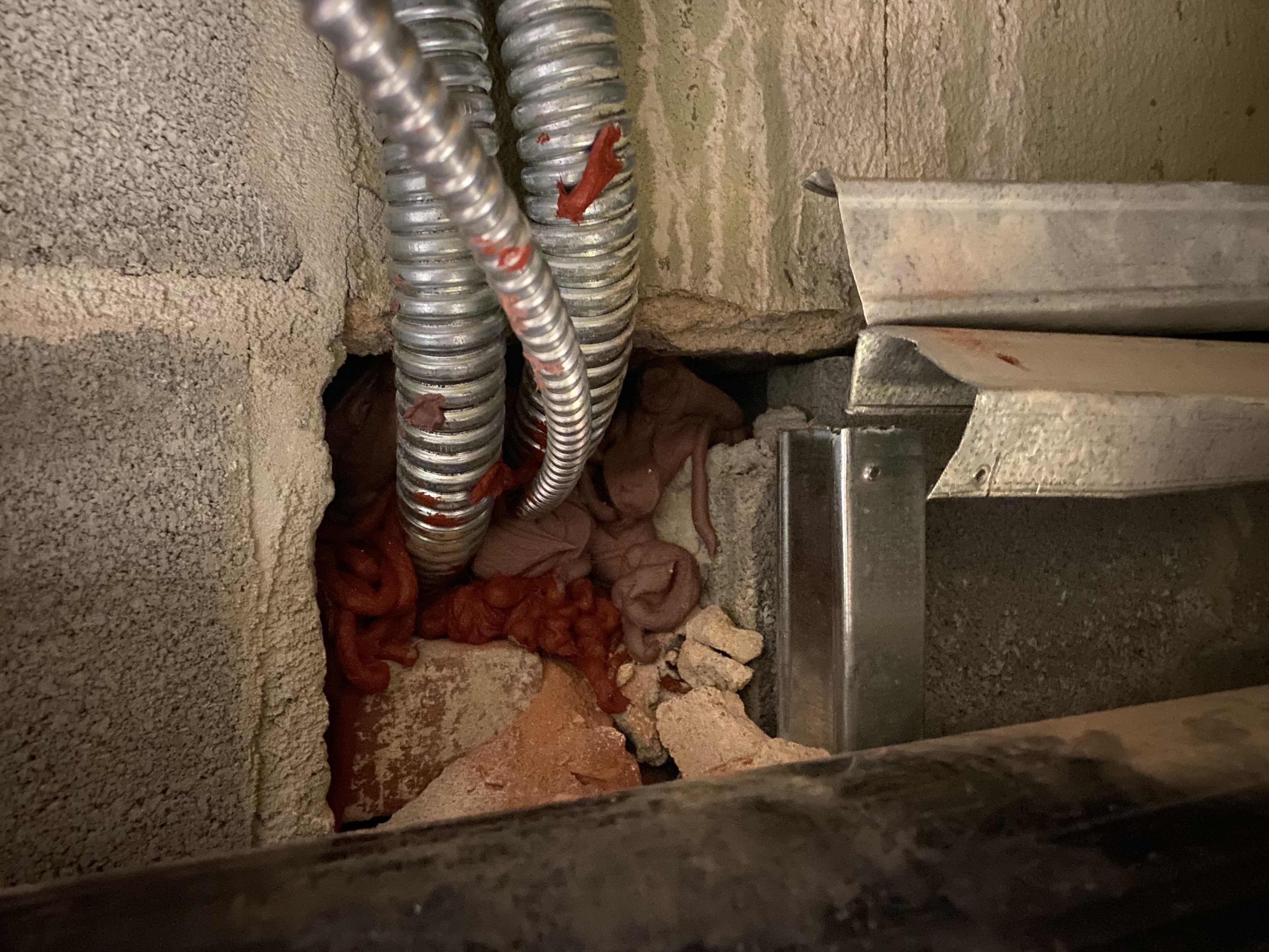 Membrane penetration thru 1 hour rated CMU wall - membrane pen...