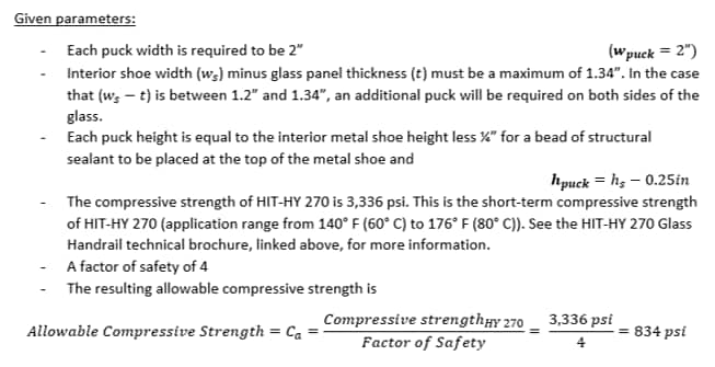 Glass Handrail Application Calculation Methodology - Engineer...