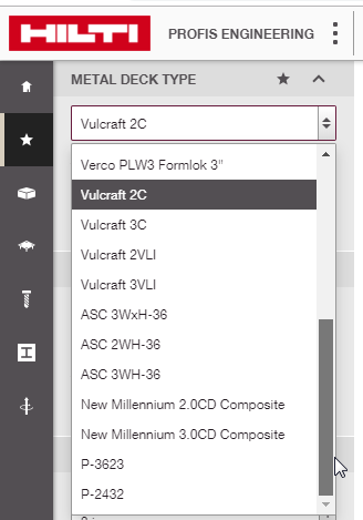 HILTI PROFIS Engineering: Anchoring to Metal Deck - concrete,