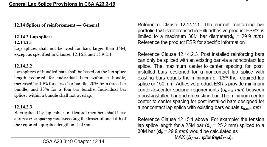Extension Design using CSA A23.3-19 Provisions for Post-instal...