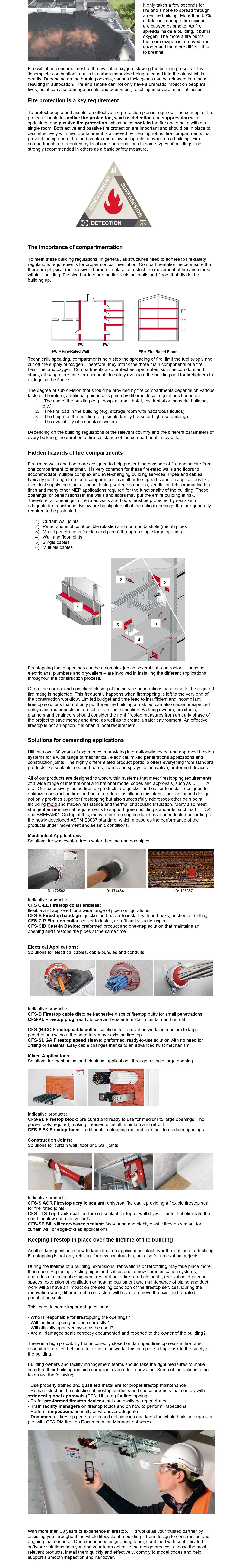 THE PRINCIPLES OF COMPARTMENTATION - Ask HILTI