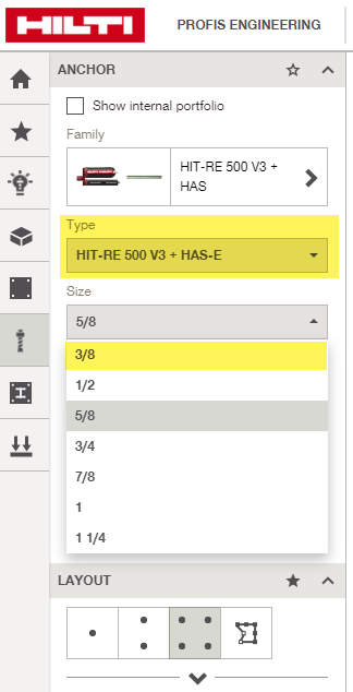 PROFIS Anchor Rod Size - HAS rods, Hilit Profis - Hilti USA