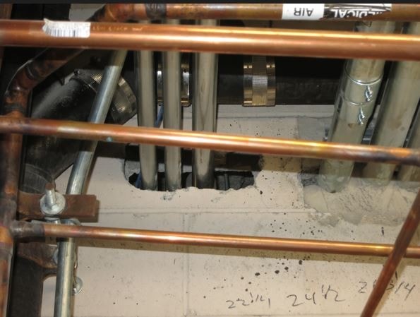 ULC Design for conduit penetration through concrete block. - R...