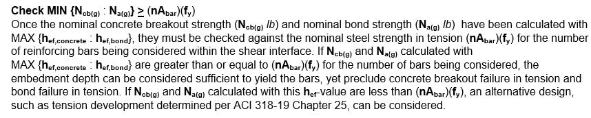 Shear Friction Design using ACI 318-19 Anchoring-to-Concrete P...