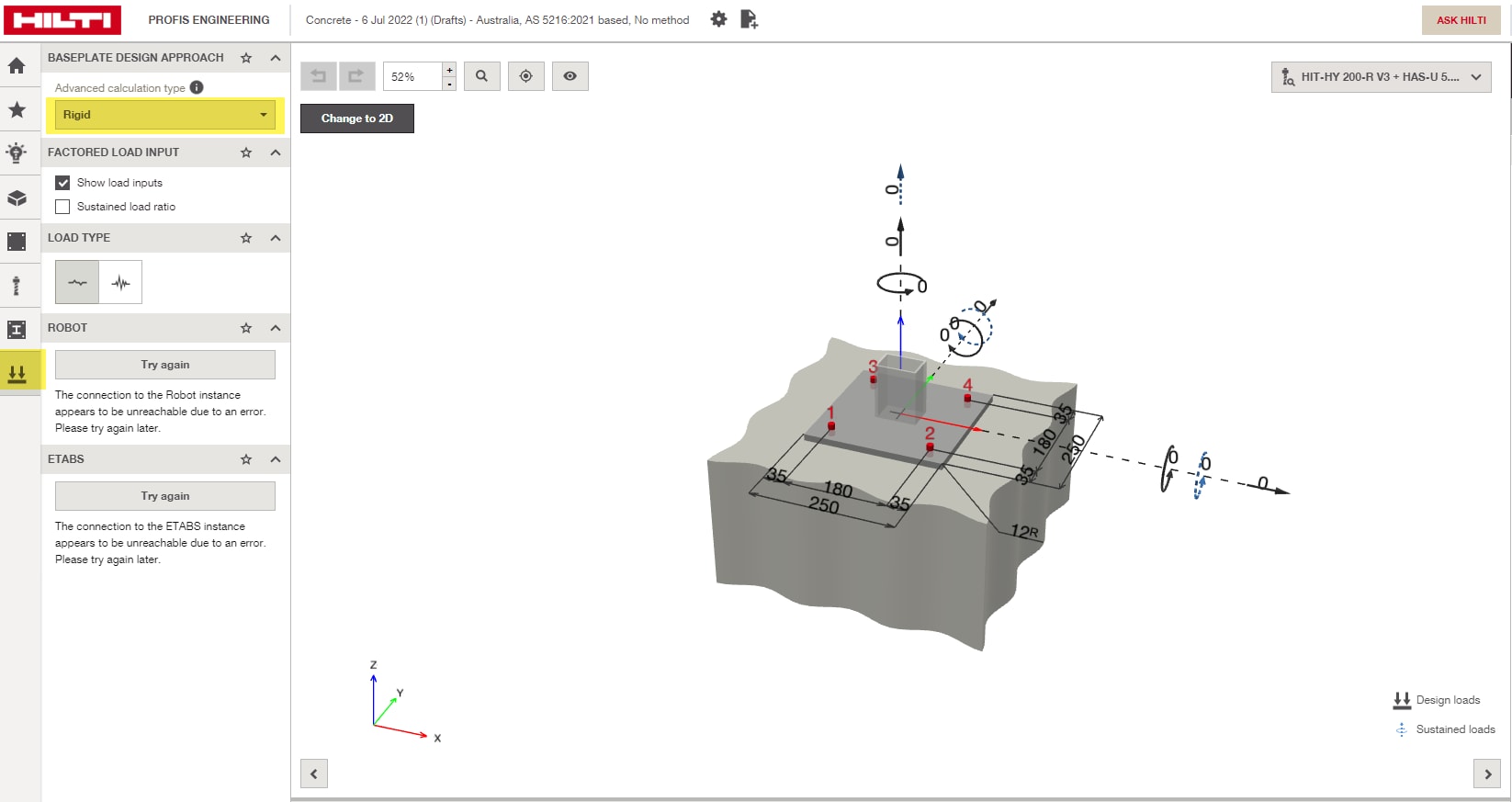 Hilti Profis Questions - designing anchors, Hilti Profis Quest...