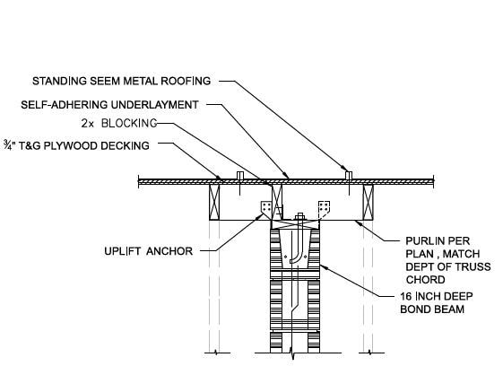 HEAD OF WALL DETAIL 2HR FIRE BARRIER CMU WALL - fire barrier, CMU wall ...
