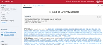 How to read UL classified FIRESTOP SYSTEMS - Ask HILTI