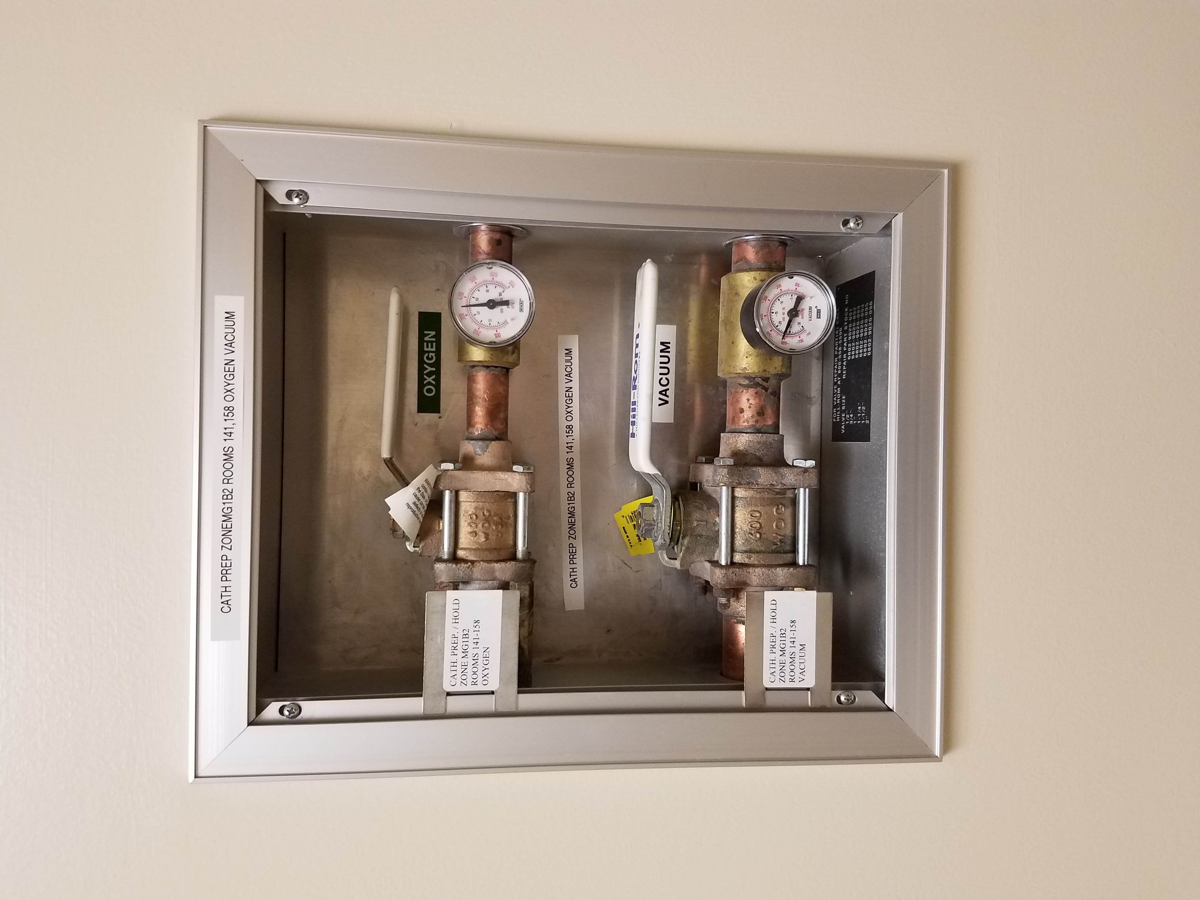 Resubmitted with correct pics. Fire stopping a medical gas gau...