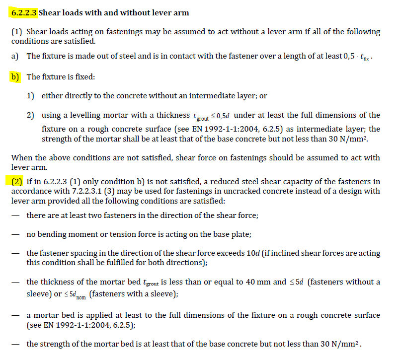 Designing Baseplates with Lever Arm shear load reduction - Bas...