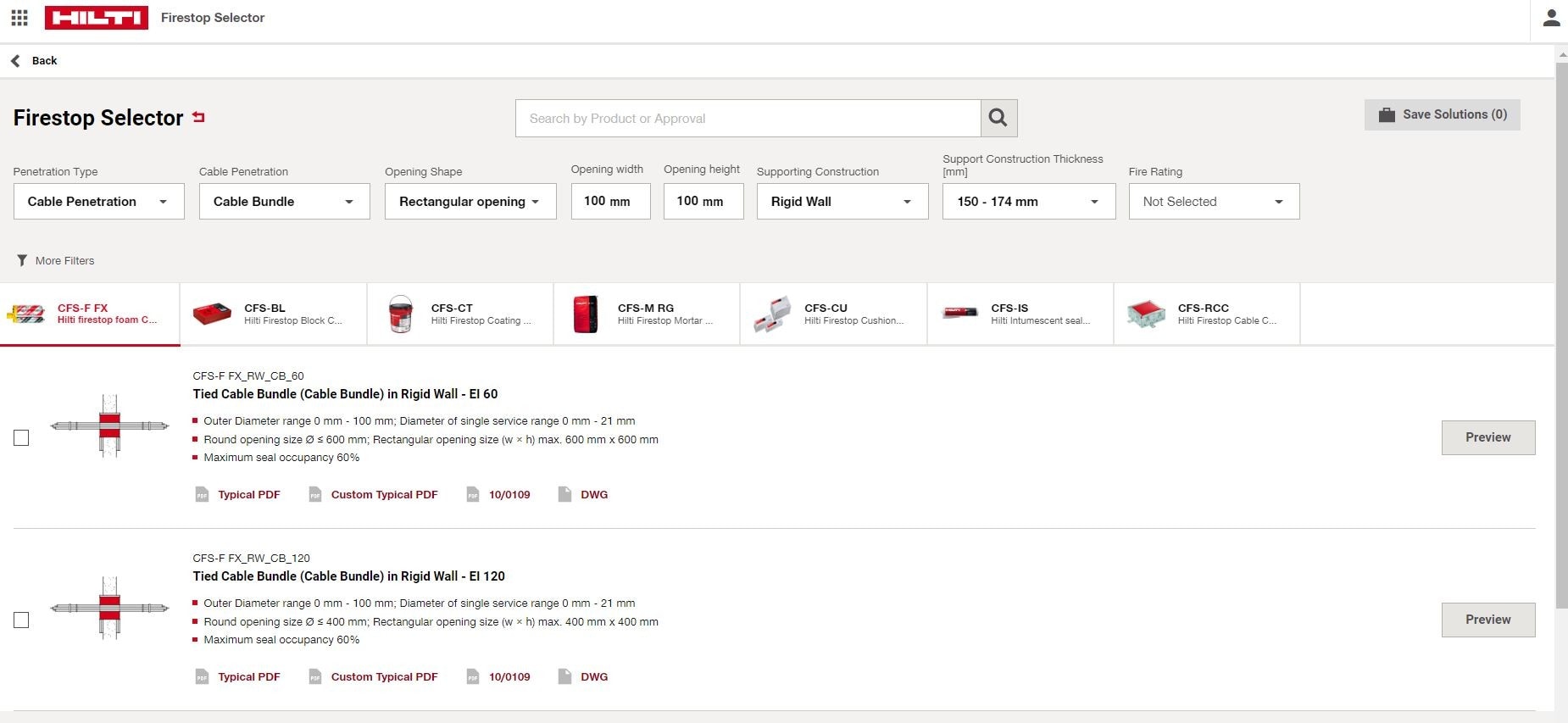 Making selecting Firestop easier with our firestop selector