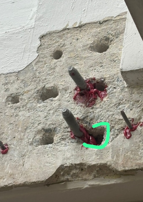 Drill oversize hole for anchor bolt - oversized holes, oversiz...