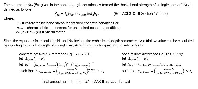 Post-Installed Rebar - Designing for Yield Based on Anchoring-to ...