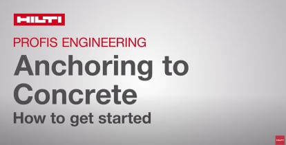 Hilti PROFIS Engineering - How to get started with Anchoring t...