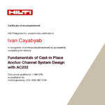 Pending CPD Point for the attendance of Fundamentals of Cast-i...