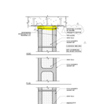 1hr, 2hr, 3hr CMU wall at 5in post-tensioned slab head of wall...