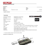 Concrete edge failure in PROFIS - use HILTI profis softvare, concrete ...