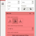 How to use weld, stiffener, and base plate design options in p...